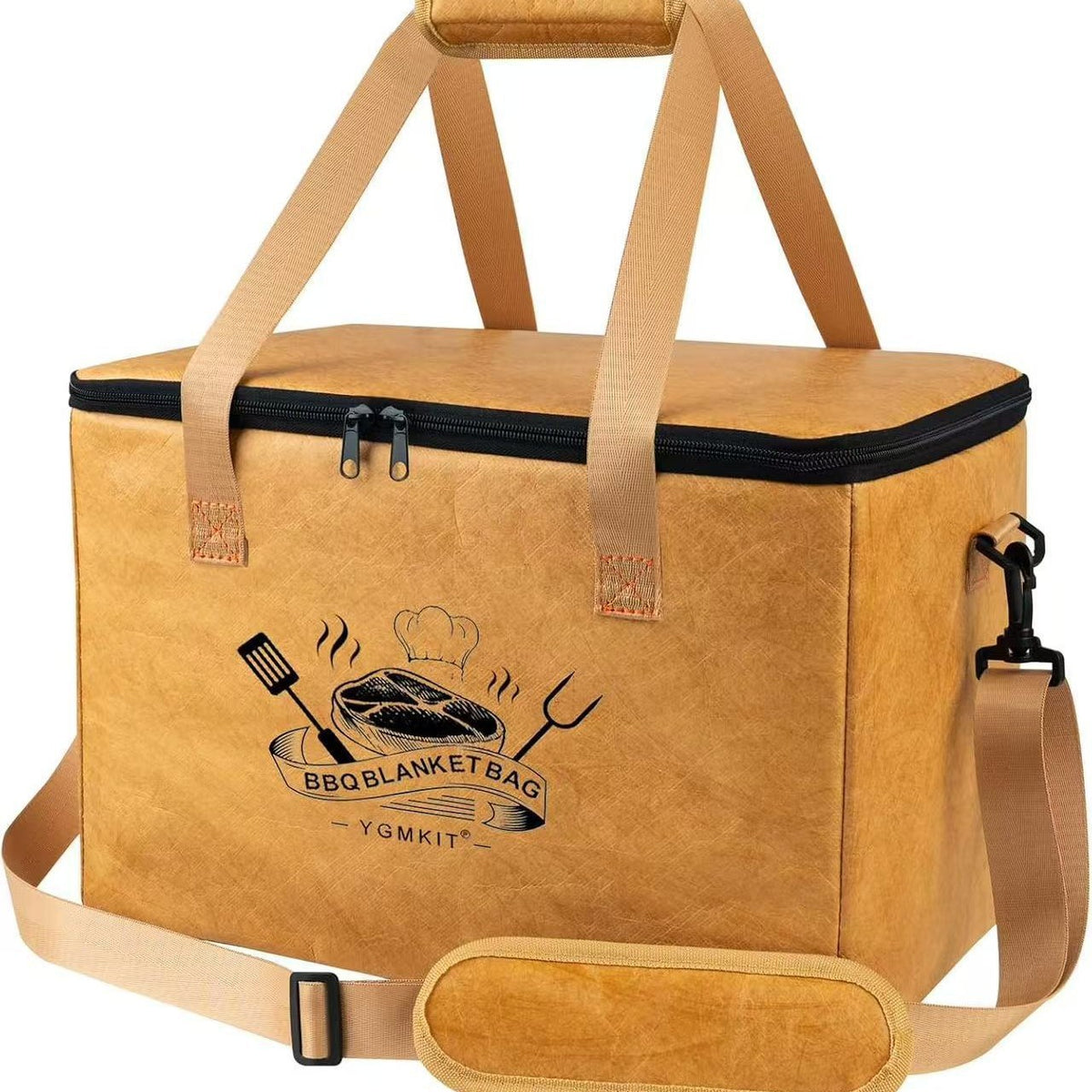 Large Reusable Insulated BBQ Bag - Thermal Meat & Food Carrier (40x25x